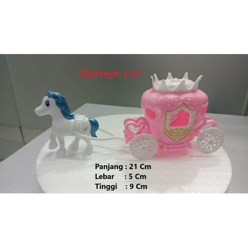 Jual CCA41 Topper Kereta Kuda Kencana Princess Cinderella Dekor Kue ...
