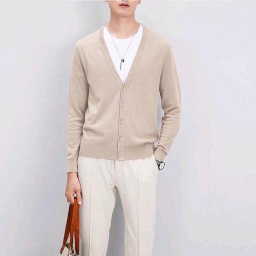 Jual Cardigan Pria / Hitam / Crem muda - Hitam, XL - Kota Bandung ...