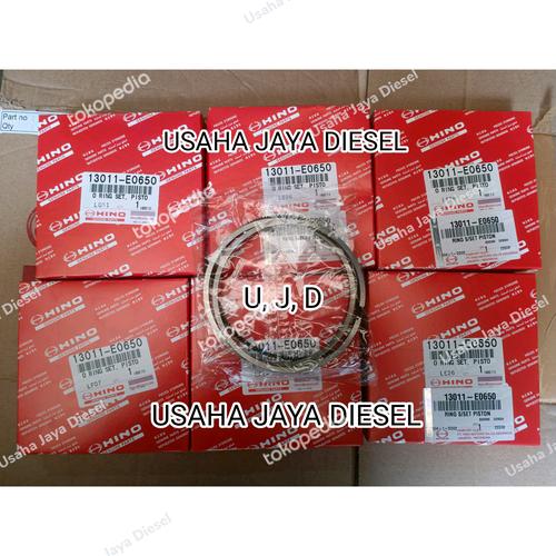 Jual 13011-E0650 Ring Piston Set Hino Lohan / Hino 500 JD J08E Asli ...