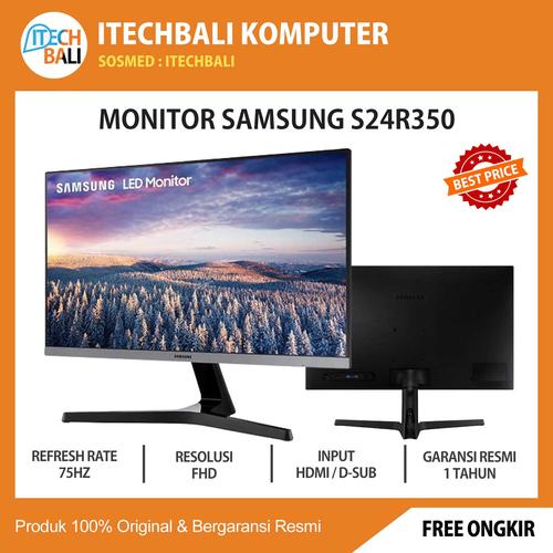 Jual Monitor SAMSUNG S24R350 24" / IPS / 75hz / HDMI Gaming | ITECHBALI ...