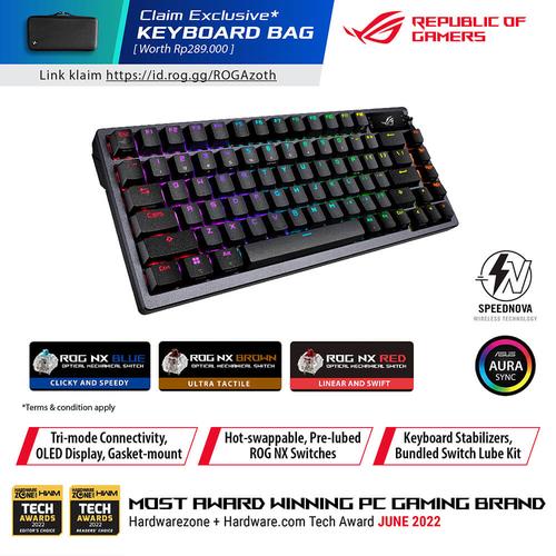 Jual ASUS ROG Azoth Wireless DIY Custom Gaming Keyboard - Kab. Sleman ...