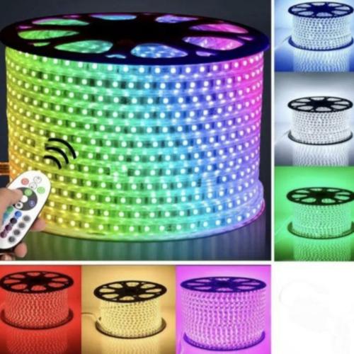 Jual lampu selang led strip 5050 rgb high quality warna warni - soket ...