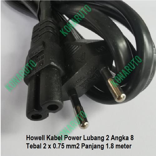 Jual Howell Kabel power lubang 2 angka 8 printer tape lampu adaptor dll - Kota Bandung ...