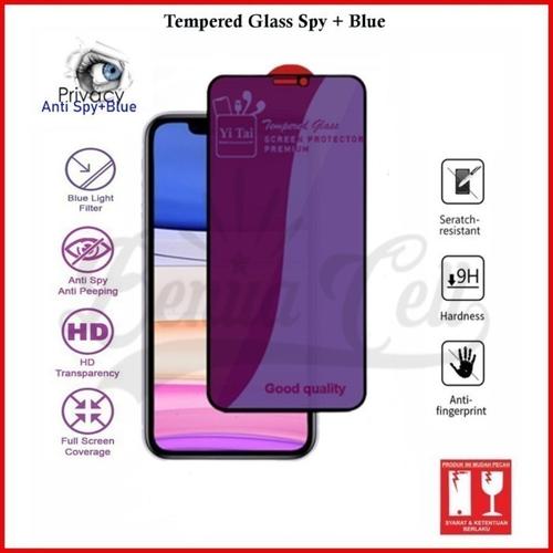 Jual TEMPERED GLASS SPY ANTI BLUE LIGHT REALME C12 C15 C21 C21Y C25 C25S - SPY+BLUE, REALME C21 ...