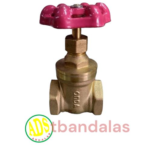 Jual Gate Valve Stop kran stopkran putar ½" ¾" 1" inch Onda - 1" - Kota ...