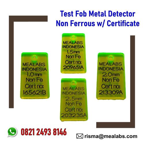 Jual Test Piece Metal Detector / Kalibrator / Test Sample / Non Ferrous ...