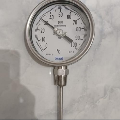 Jual termometer gauge wika 4 inch 0-100 derajat celcius drat 1/2 inch NPT - Jakarta Barat ...