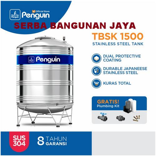 Jual PENGUIN TBSK 1500 Ltr STAINLESS STEEL WATER TANK / TOREN TANGKI ...