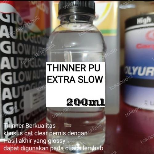 Jual Thinner Pu Extra Slow ecer 200ml / 100ml. Tiner Khusus Cat Clear coat - 100 ml - Jakarta ...