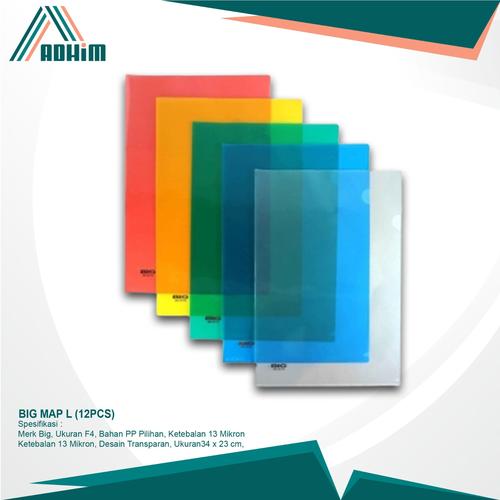 Jual Big Map L Map Dokumen Map Bening isi 12 Pcs - Kota Surabaya ...
