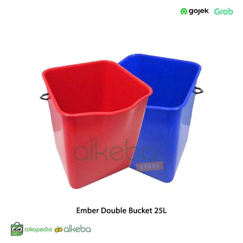 Jual Ember double bucket 25 liter per pcs double bucket stainless 50 ...
