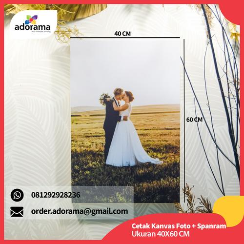 Promo Cetak Photo Kanvas + Spanram (Canvas Rangka Kayu) Uk. 40x60 cm ...