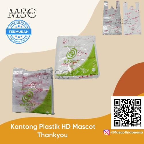 Jual Kantong Plastik Kresek Bening & Putih Susu Thankyou smile Merk ...