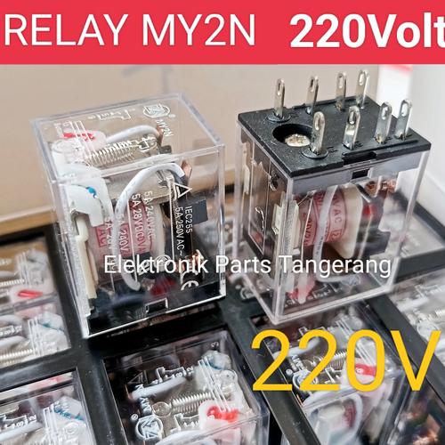 Jual RELAY MY2N 220V 8 KAKI RELAY MY2N 220VOLT 8PIN RELAY 220V MY2N ...