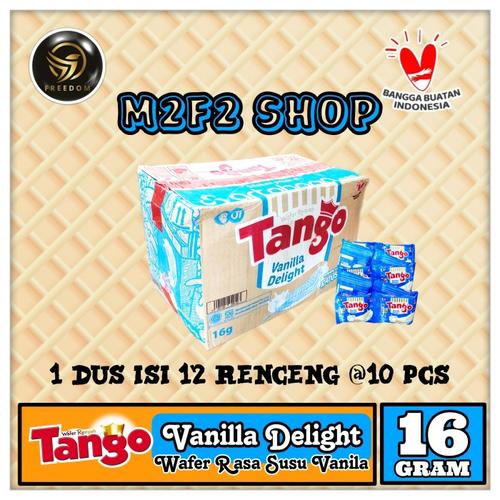 Jual Tango Wafer Vanilla Delight | Susu Vanila Sachet - 16 gr (Karton ...