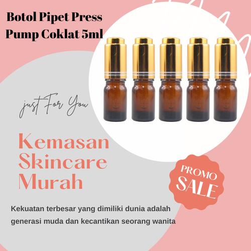 Jual Obral Botol Pipet Press Pump Coklat 5ml Botol Kaca - Kota Surabaya ...