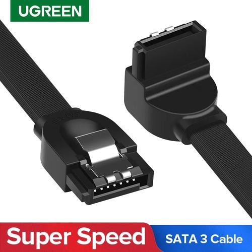 Jual UGREEN Kabel Data SATA 3 to HDD SSD Straight Right Angle 50cm ...