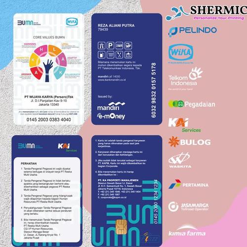 Jual New Cetak Custom Print Uv Desain Id Card Bumn Name Tag Pvc Rfid E ...