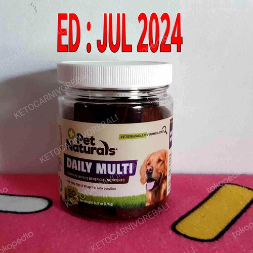 Jual Daily Multi Vit Dogs with 21 Nutrients 50Chews Pet Naturals ...