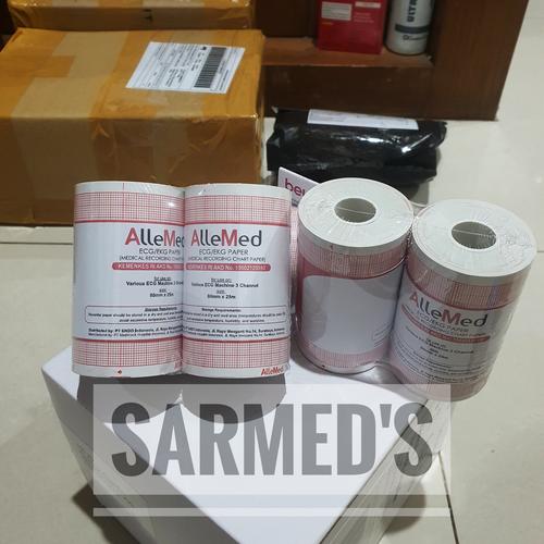 Jual Kertas ECG 80mm x 25m / Kertas Ekg 80mm x 25m / Papper ECG 3 ...