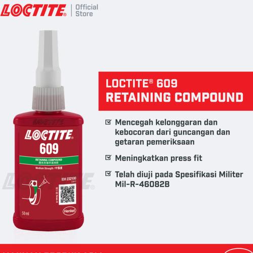 Jual LOCTITE 609 Retaining Compound Lem Bearing/Lem Shaft 50 ml - Kota ...
