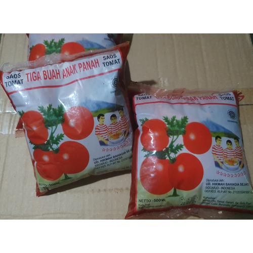 Jual SAOS TOMAT 3 BUAH ANAK PANAH SACHET 500 ML SAOS BAKSO PLASTIKAN ...