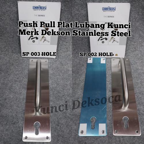 Jual Sign Plate SP 003 Cyl + SP 002 Hole SSS /Push Pull Plat Dekson ...