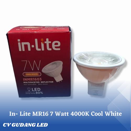 Jual Lampu LED MR16 7 Watt 4000K Cool White IN-LITE INMR1603 - Kab ...