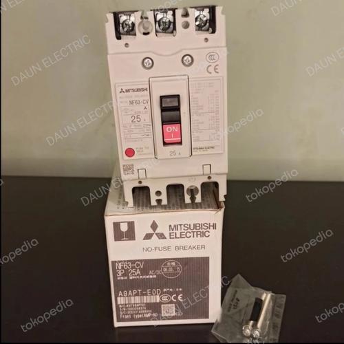 Jual MCCB / NFB / No Fuse Breaker Tipe NF63-CV 3P 25A merk Mitsubishi - Jakarta Pusat - DAUN ...