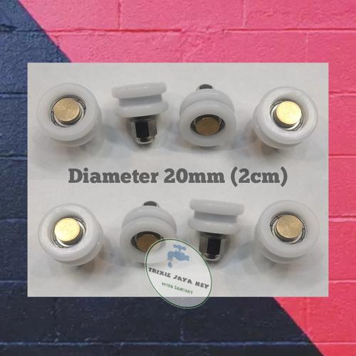 Jual Roda Shower Box 20mm/Roda Sliding Pintu Kamar Mandi - Jakarta ...