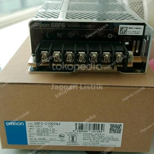 Jual Power Supply 4.5A S8FS-C10024J Input 110/220VAC Output 24VDC Omron - Kota Surabaya - Jagoan ...