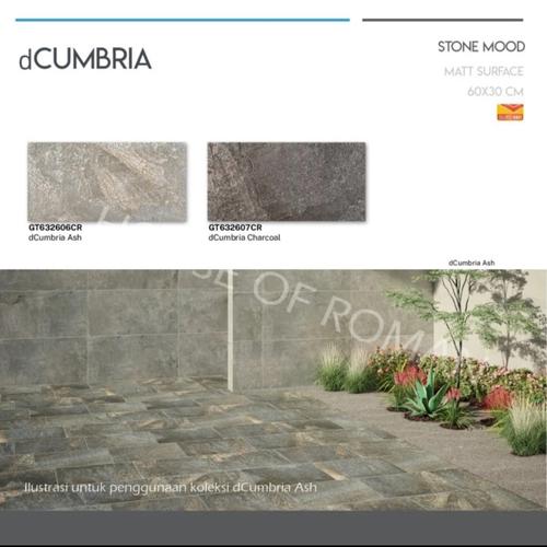 Jual Roman Granit Lantai/Dinding Tekstur Batu Slate (dCumbria Ash 30x60 ...