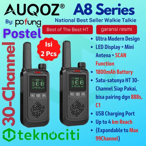 Promo AUQOZ A8 Handy Mini Walkie Talkie - Radio HT New 888s by Pofung ...