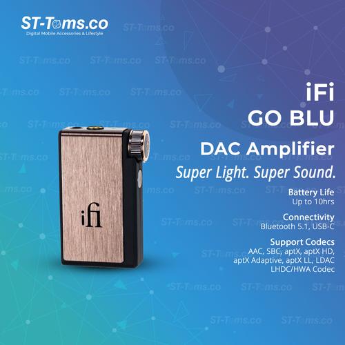 Promo iFi Go Blu Portable HD Bluetooth DAC & Amplifier with 4.4mm & 3 ...