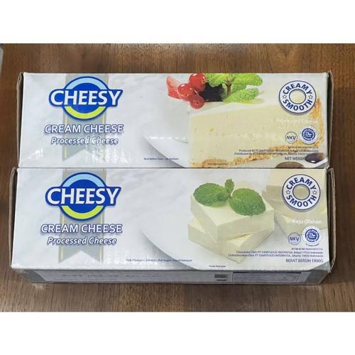 Jual CHEESY Processed Cream Cheese Creamcheese Olahan Repack 500 gr ...