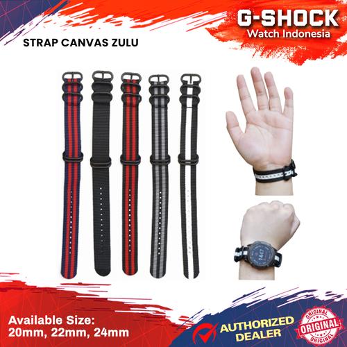 Jual Tali Jam Canvas Strap Nylon Fabric Watch Band Military Army Nato ...