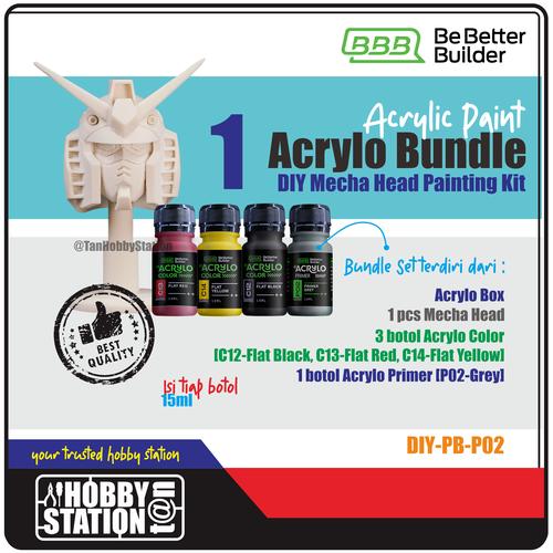 Jual Acrylo DIY Mecha Bundle Set - Gundam Modelkit Repaint Acrylic Cat ...