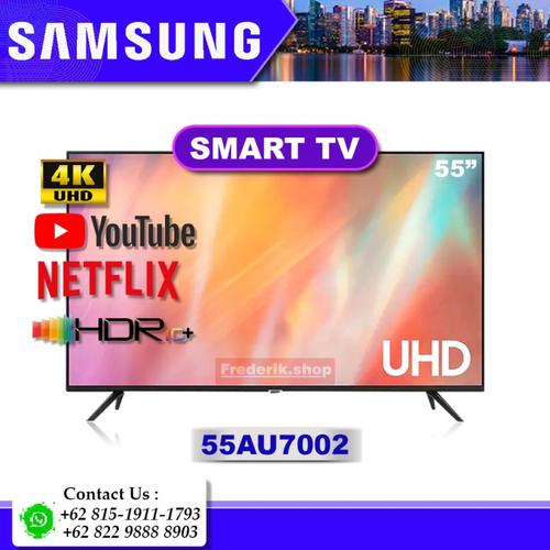 Jual LED TV SAMSUNG TV UA 55AU7002 SMART TV CRYSTAL UHD 55 INCH ...