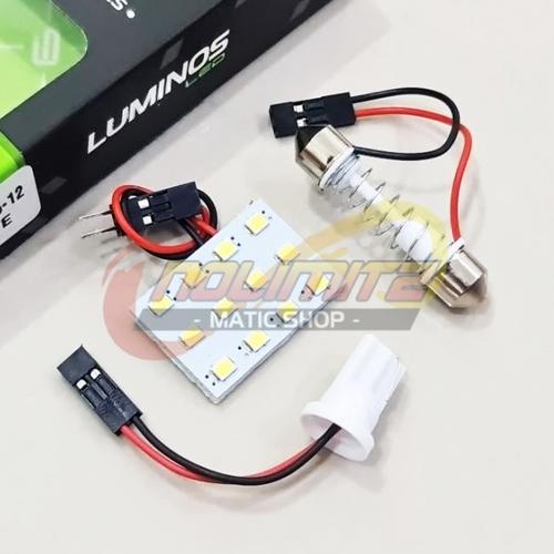 Jual Lampu LED Plafon Kabin Mobil Luminos 12 Titik Bagasi Motor White ...