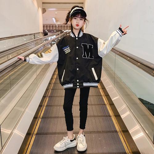 Jual Jacket Baseball Varsity Anak Unisex Premium Sablon Inisial M Tebal ...