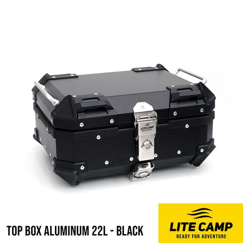 Jual Top Box Motor Alumunium Pannier 22L - Box Motor - Hitam - Jakarta ...