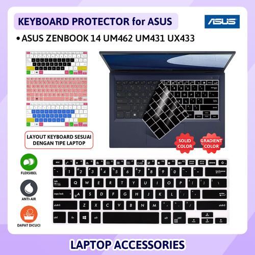 Jual Keyboard Protector Asus ZenBook 14 UM462 UM431 UX433 Silikon Cover ...