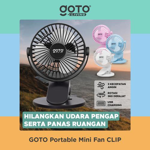 Promo Goto Clip Mini Fan Rotating Kipas Angin Meja Mini Jepit Portable ...