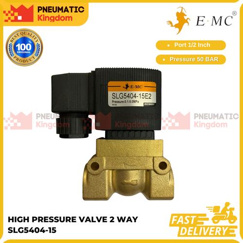 Jual HIGH PRESSURE SOLENOID VALVE SLG5404-15 1/2" INCH EMC PNEUMATIC - AC220V - Jakarta Barat ...