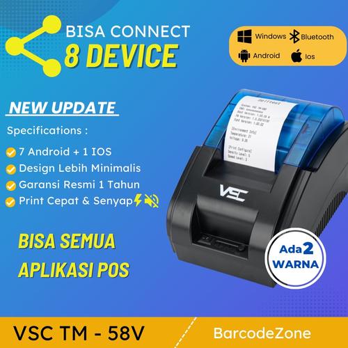Jual PRINTER THERMAL ANDROID IOS BLUETOOTH VSC TM-58V RPP02N SUPPORT ...