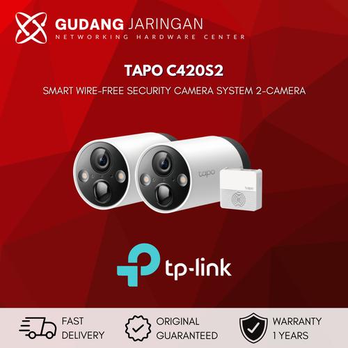 Jual TP-LINK Tapo C420S2 smart Wire-Free Security Camera System 2 ...