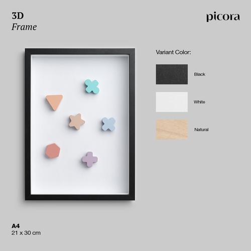 Promo PICORA 3D Frame A4 (21x30cm) Gift Bingkai Foto Kado Scrapbook Mahar - Black - Jakarta ...