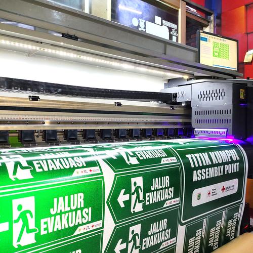 Jual sticker titik kumpul | sticker jalur evakuasi | sticker assembly ...