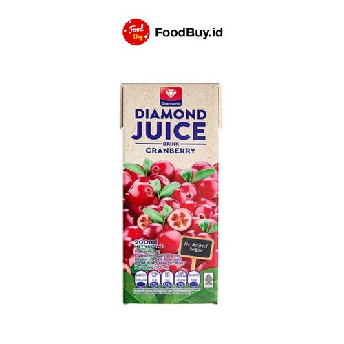 Jual Diamond Juice Drink Minuman Sari Buah Cranberi Tanpa Gula 200 ml ...