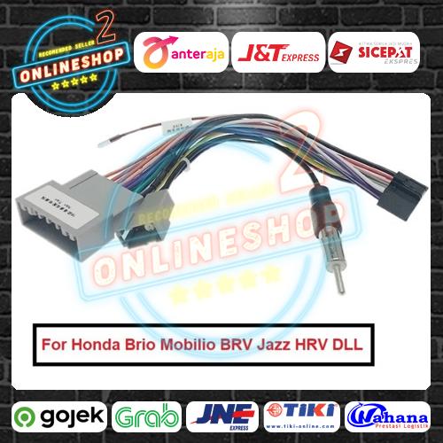 Jual Kabel atau soket head unit Android PNP honda brio mobilio BRV ...